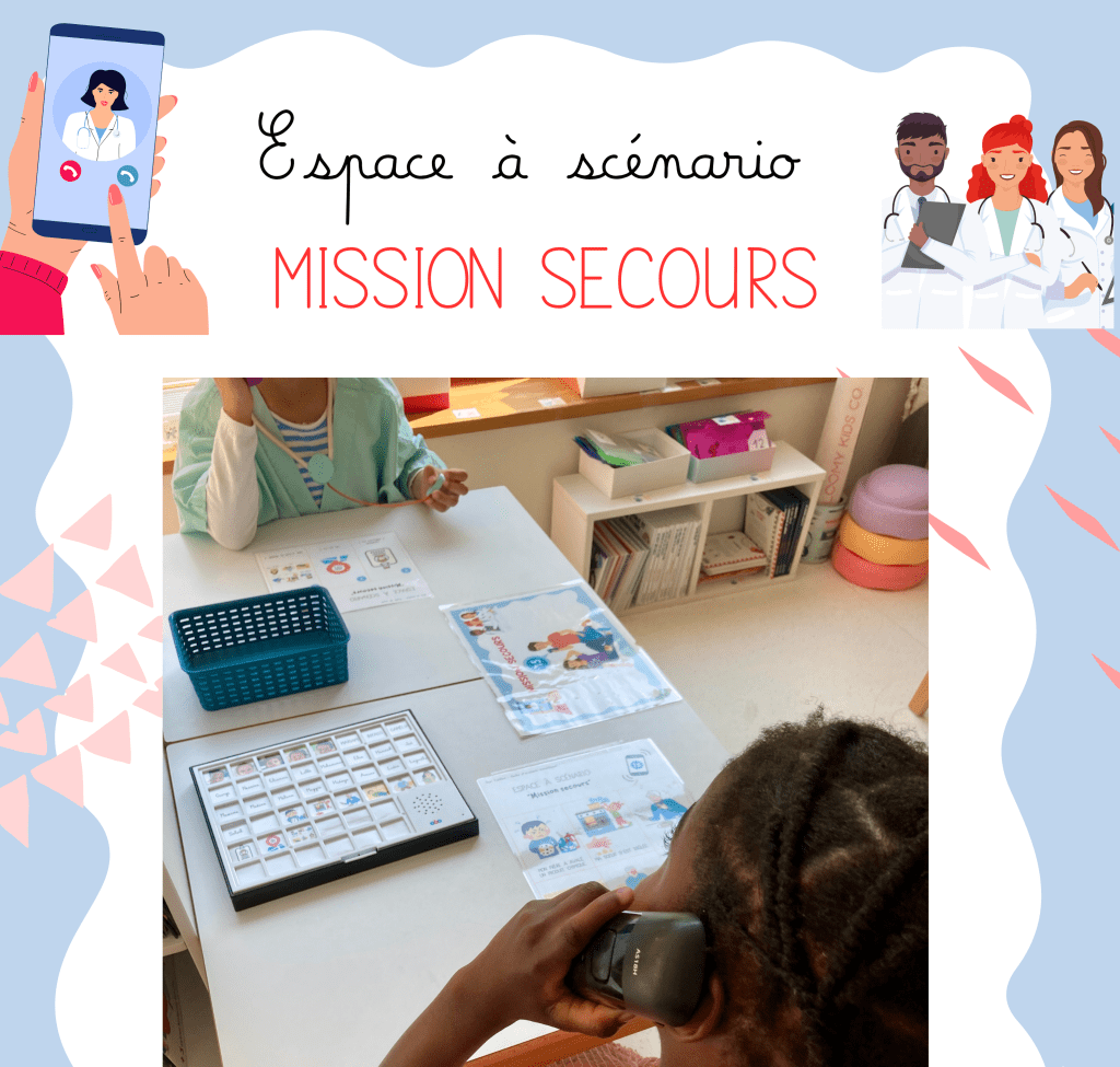 Espace à scénario Mission secours - L'atelier de maitresse Mélanie